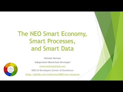 The NEO Smart Economy, Smart Processes, and Smart Data
