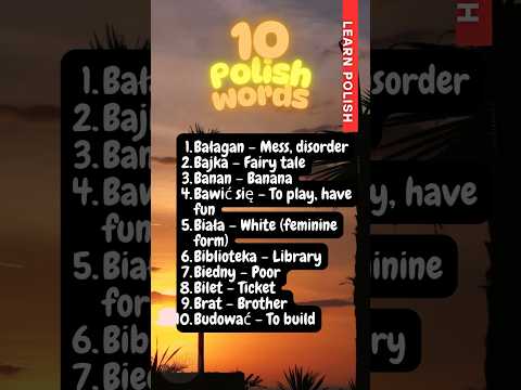 10 Polish Words Starting from Letter B. Learn Polish Fast @Polish_Geek