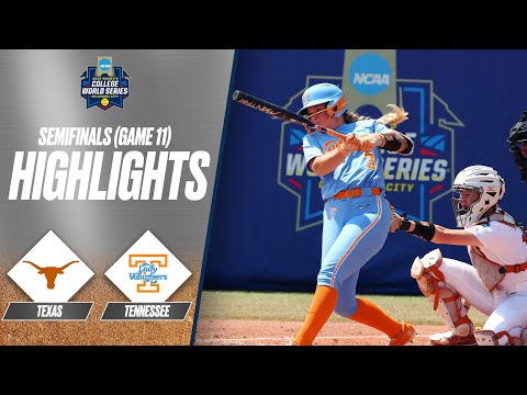 Texas vs. Tennessee: 2025 Women's College World Series Game 11 | Extended Highlights