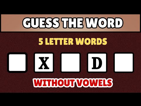 Guess the Five Letters Word without Vowels | 5 Letter Words without Vowels | Quiz World Sunita