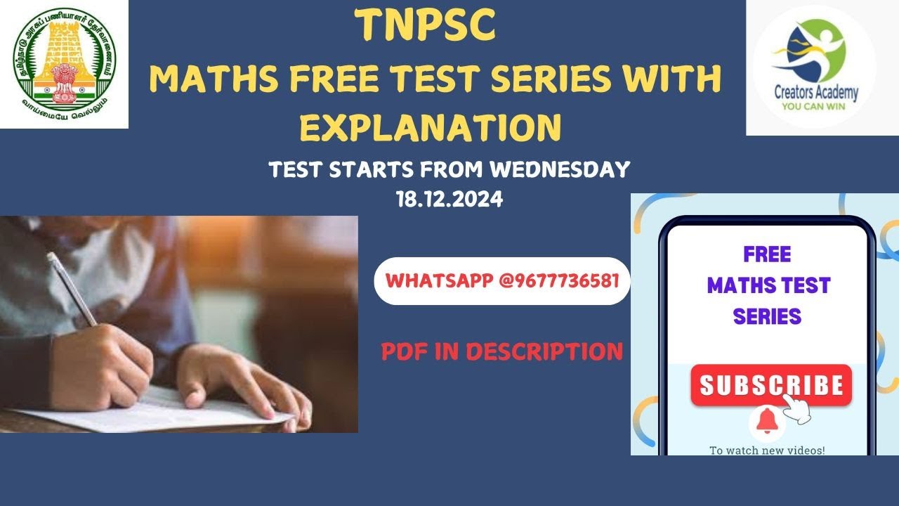 FREE TEST 1 PDF IN DESCRIPTION