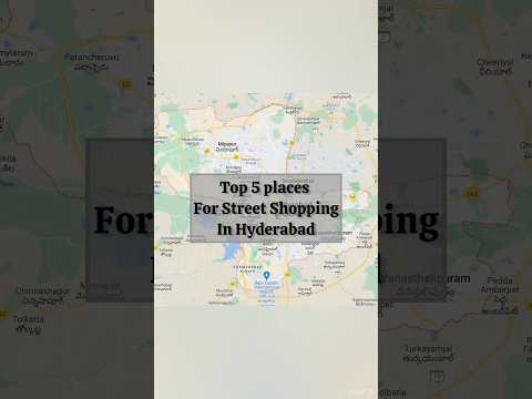 Street shopping in Hyd | Top 5 places to shop in Hyderabad