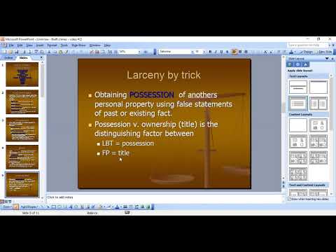 California Bar Exam - Crim Law - theft crimes MBE and essays