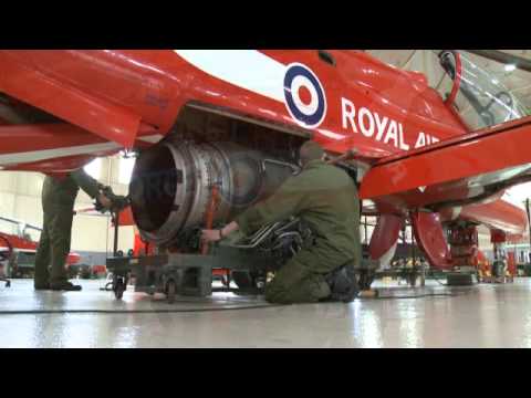 Dropping the engine on the Hawk