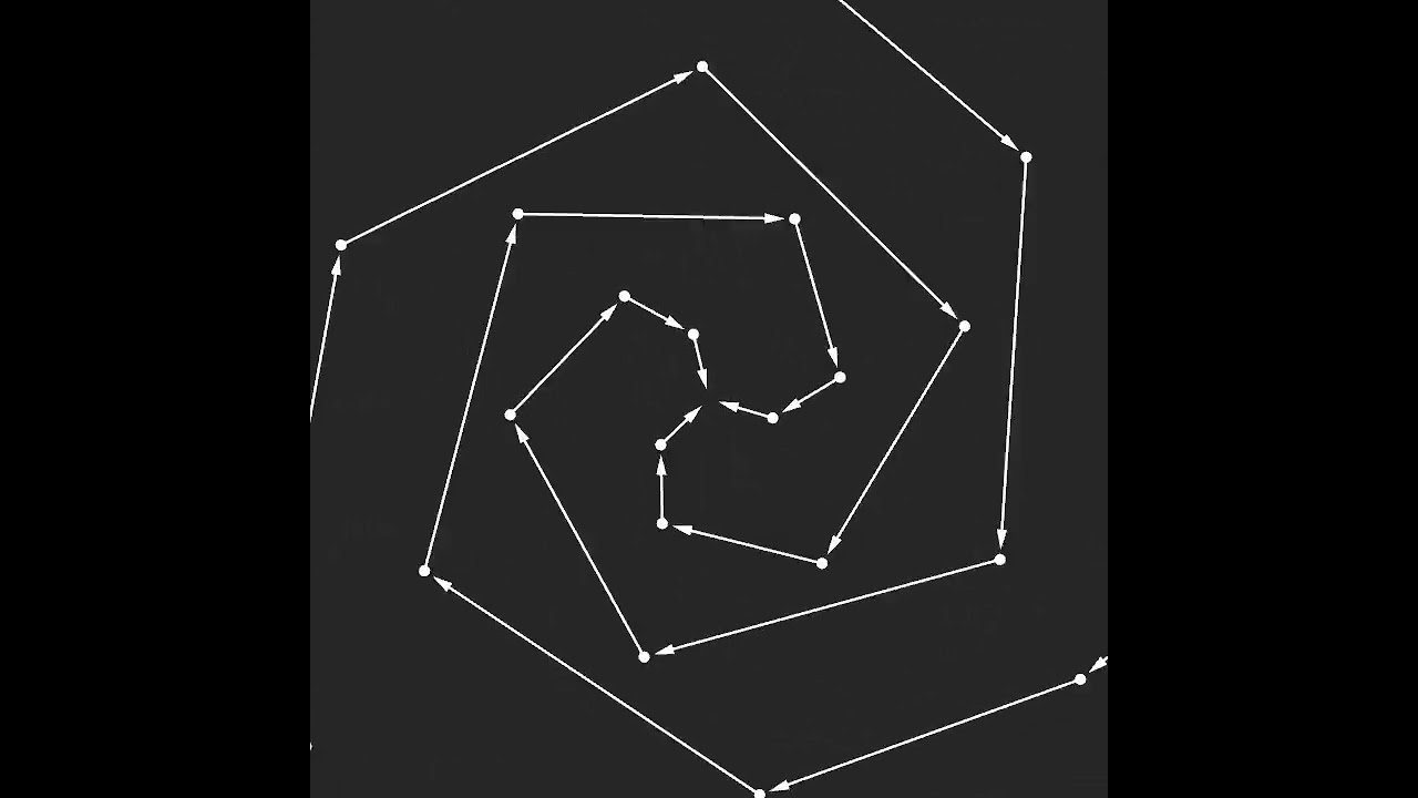 Arrows chain. #openframeworks #creativecoding #programming