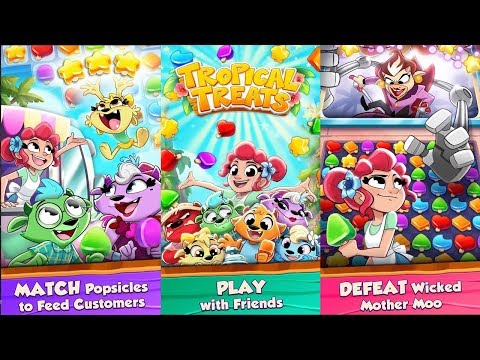 Tropical Treats - Puzzle Game & Free Match 3 Games (By MobilityWare) Android iOS Gameplay