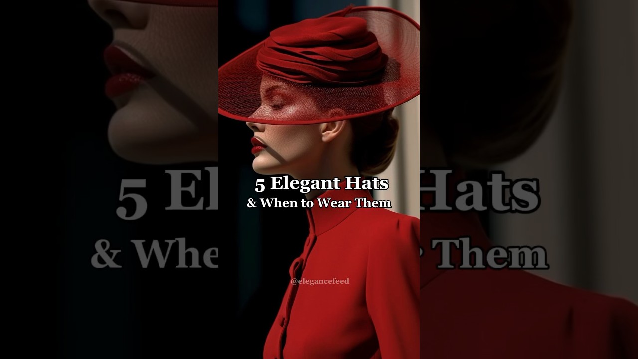 5 Elegant hats and when to wear them | how to style hats #elegance #outfitideas