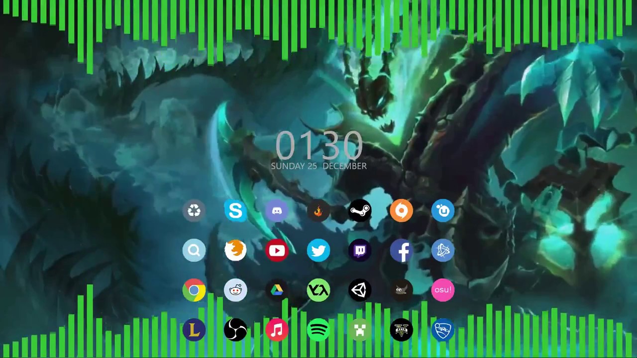 Rainmeter Desktop + DeskScapes demo