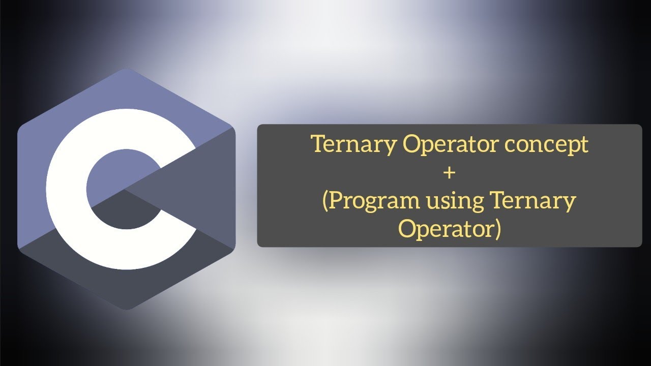 Ternary Operator in C programming || Program using ternary Operator #cprogramming #coding