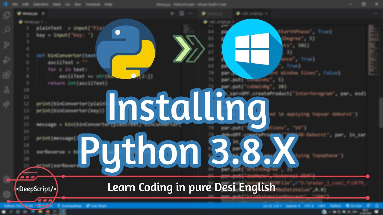 #2- Installing Python on Windows 10 | Python Tutorial for Absolute Beginners 2020 | DeepScript