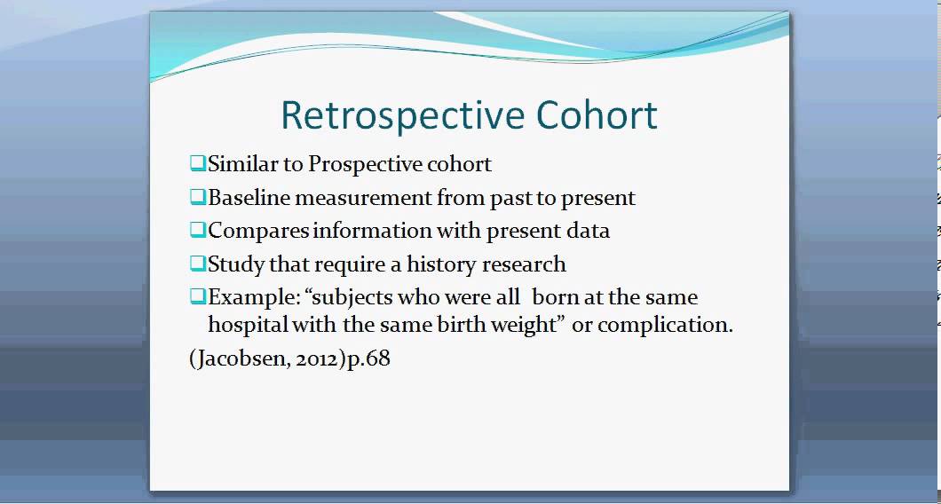 Cohort study powerpoint presentation
