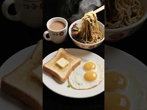 🔊🔊Sound On‼️The Most Iconic HK Breakfast🇭🇰 #hongkong #breakfast #food #youtubeshorts #asmr