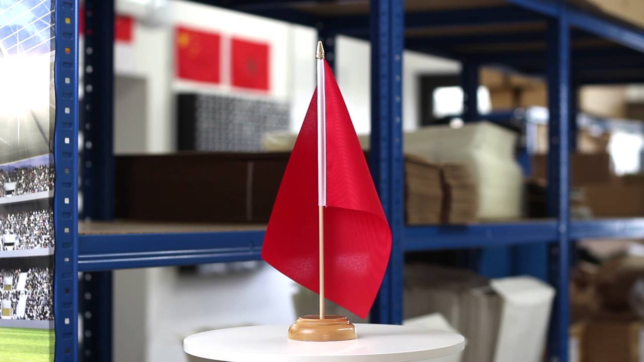 Red - Table Flag 6x9