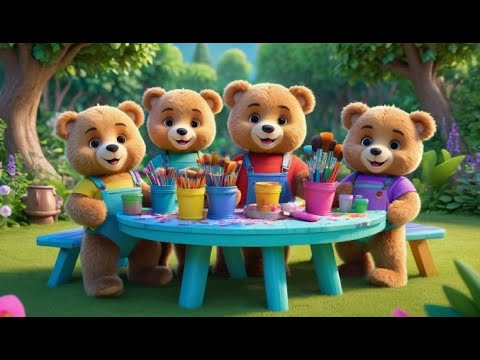 Four Teddy Bears Know Their Colors | Color Song for Kids | Fun Learning Rhyme
