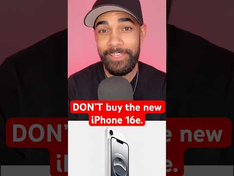 Here’s why you SHOULDN’T buy the new iPhone 16e. #shorts #smartphone #iphone #iphone16e