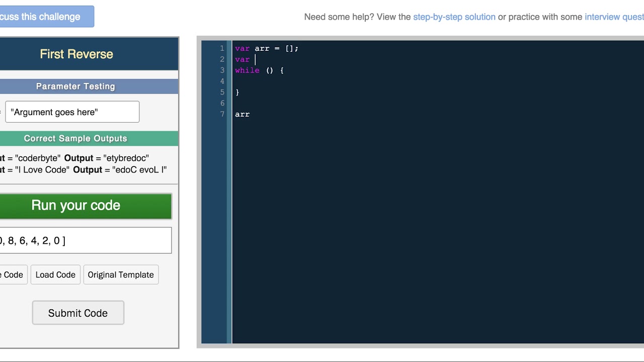 Loops in JavaScript - Coderbyte