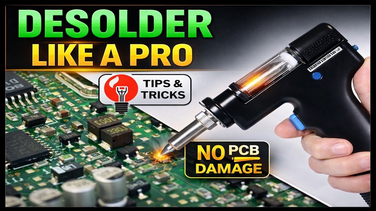 How to Desolder Components Without Damaging PCB | Step-by-Step