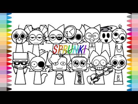 Incredibox Sprunki New Coloring Pages | How to Color Sprunki OC Characters
