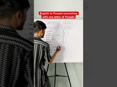 English to Punjabi translation | Punjabi Gurmukhi | Sarcastee