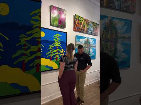 When You Just Want To Talk About Art! At my gallery Crown & Press my staff is amazing! #artgallery