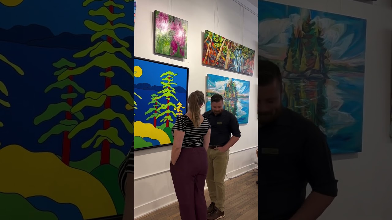 When You Just Want To Talk About Art!  At my gallery Crown & Press my staff is amazing!  #artgallery