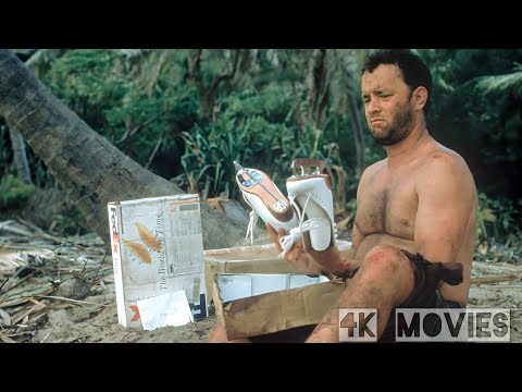 بيقع من طيارة وبيكتشف انه لوحده وبيحاول بكل الطرق ينقذ نفسه 👌 I ملخص فيلم cast away