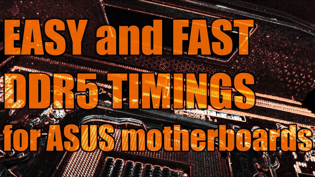 Easily improve your DDR5 XMP's performance // for ASUS motherboards