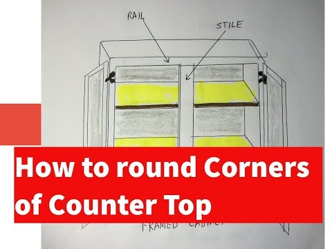 How to round the corners of a counter top