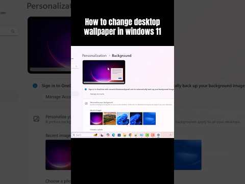 How to change desktop wallpaper in Windows 11 | Personalize your background