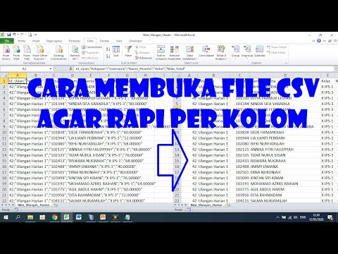 How to Open a CSV File So That It Looks Neat Per Column