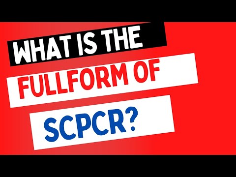 SCPCR FULL FORM PART (1424)// //FULL FORM OF SCPCR//WHAT IS THE FULL FORM OF SCPCR?