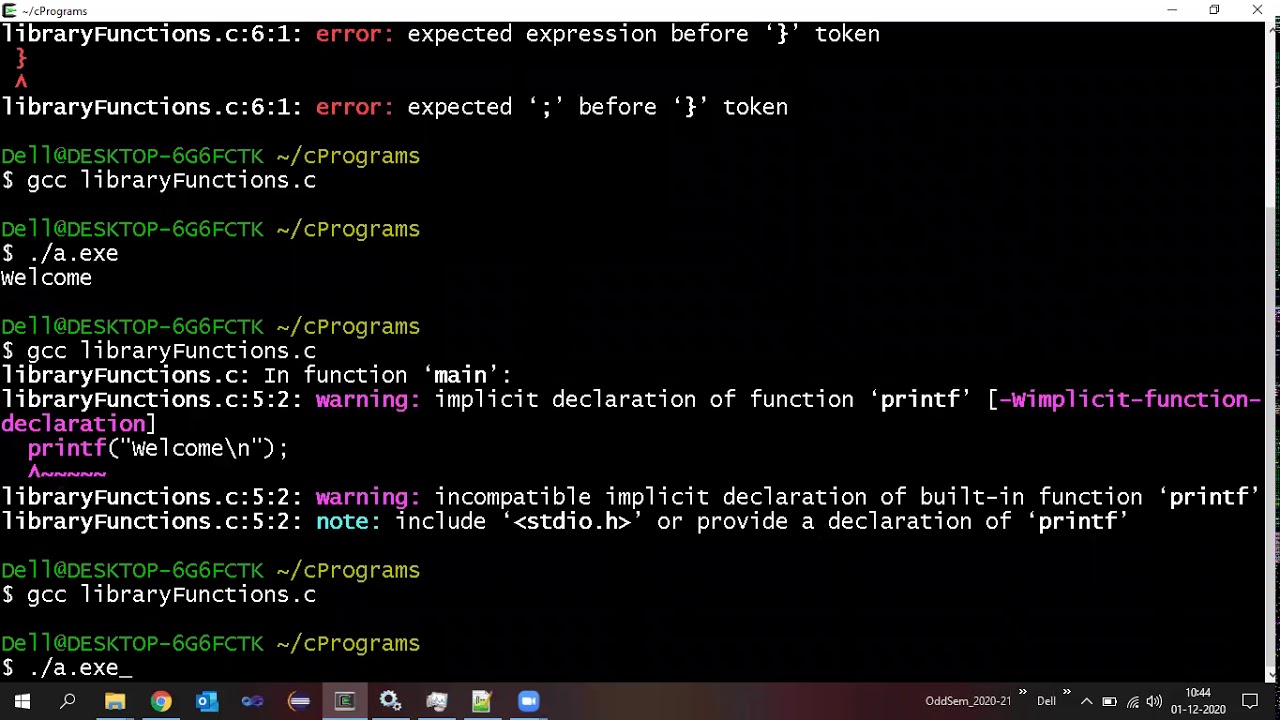 C Programming Unit 2 - Math Functions