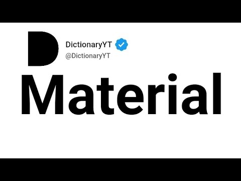 Material Meaning In Bengali