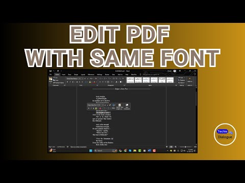 How To Edit PDF With Same Font - Step-by-Step Guide (2025)
