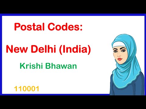 Postal Code of Krishi Bhawan New Delhi India list of Zipcode
