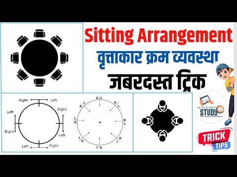 Reasoning Sitting Arrangement | Reasoning Shortcuts | Sitting Arrangement in Hindi | Study91