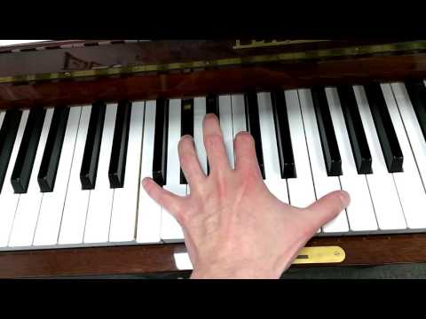 How to play an F minor 7 chord on piano