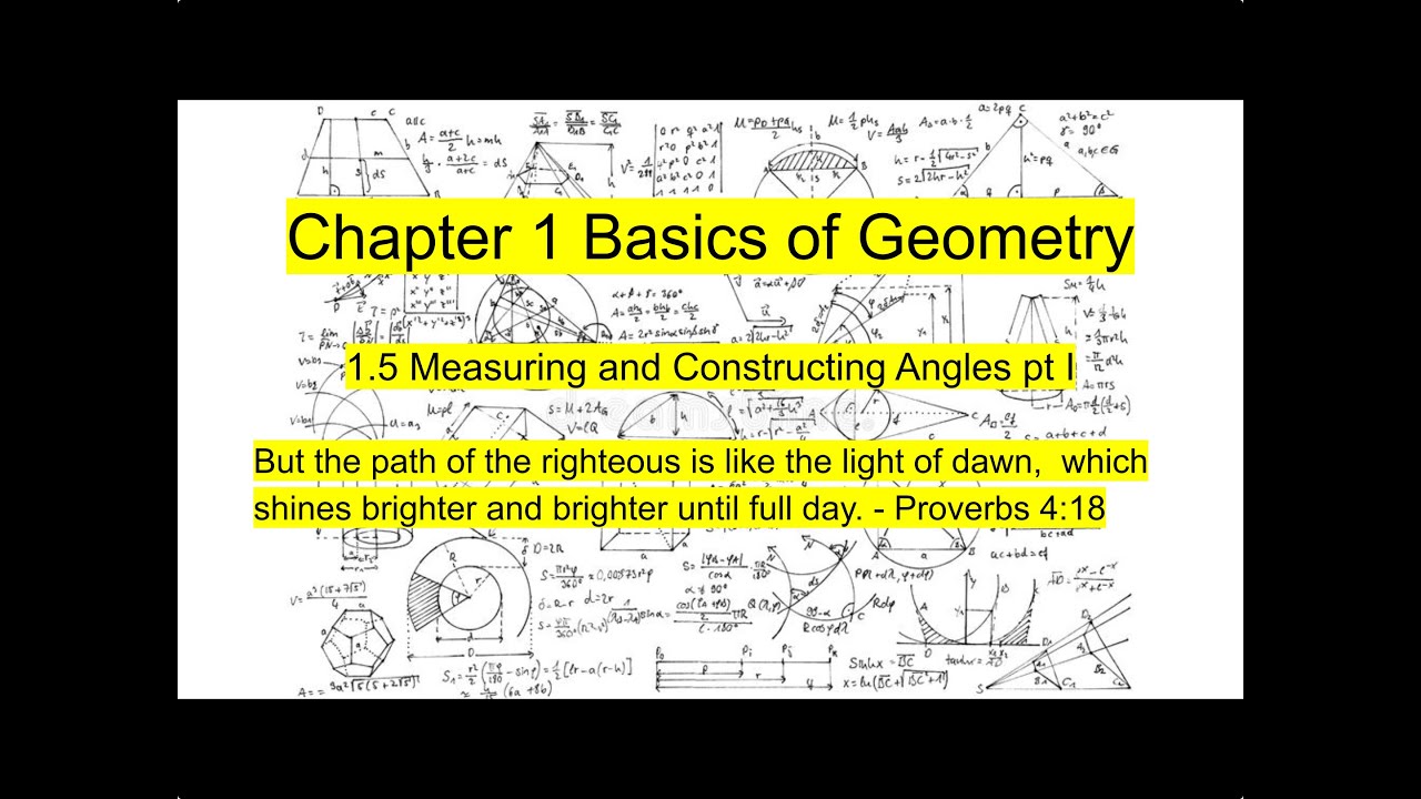 Measuring & Constructing Angles pt I