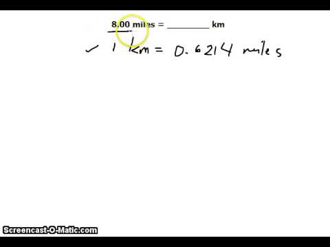 Unit Conversion: 8.00 miles to km