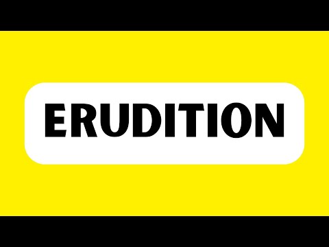 How to Pronounce Erudition (Correctly)