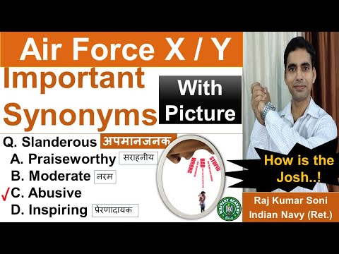 Important Synonyms for Air Force X/Y Exam 2020 PART 3 I рджрд╕ рдорд╣рддреНрд╡рдкреВрд░реНрдг рдкрд░реНрдпрд╛рдпрд╡рд╛рдЪреА - Raj, Ind Navy Ret