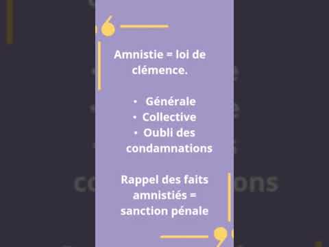 Qu'est-ce que l'amnistie ? #droitpénal #droit #amnistie