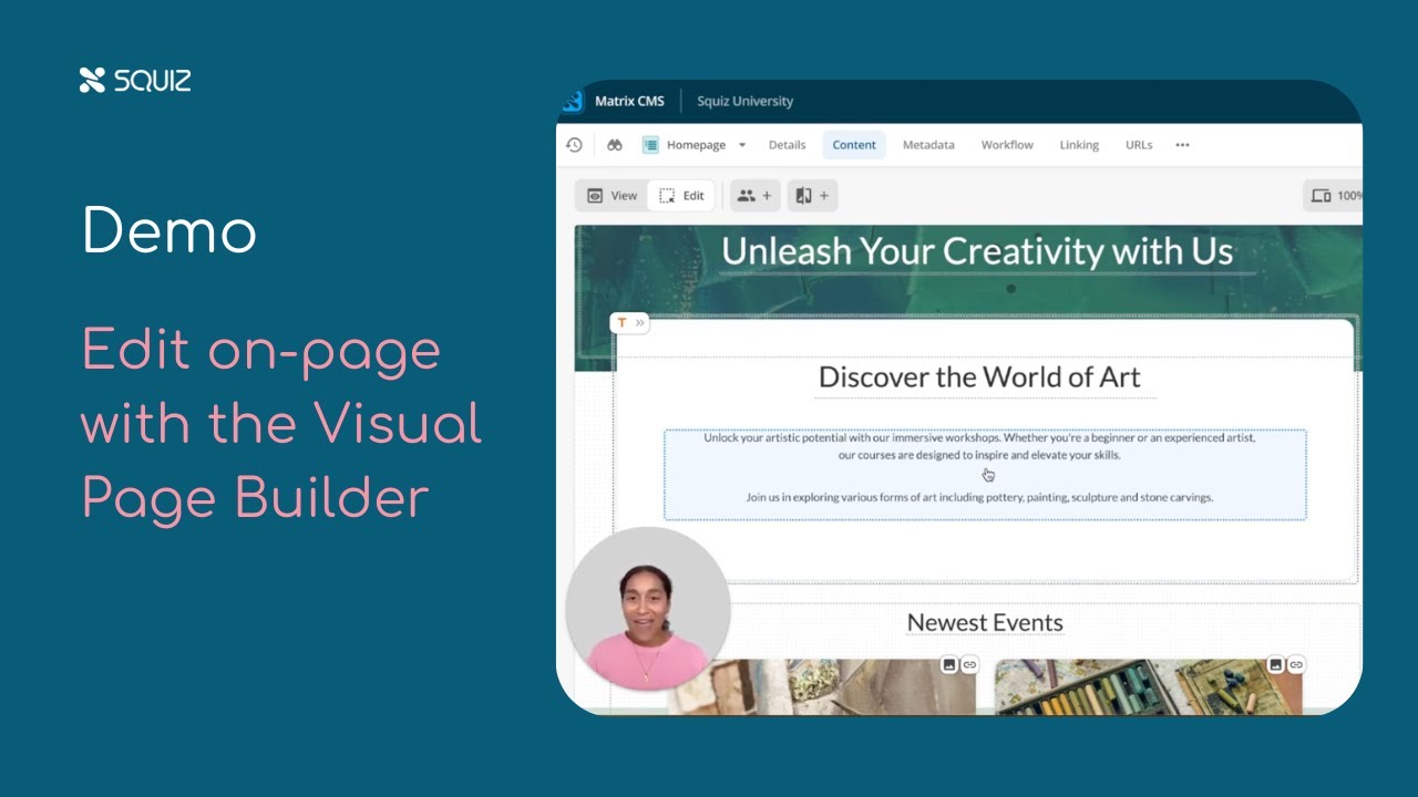 [Demo] Inline Editing in the Visual Page Builder