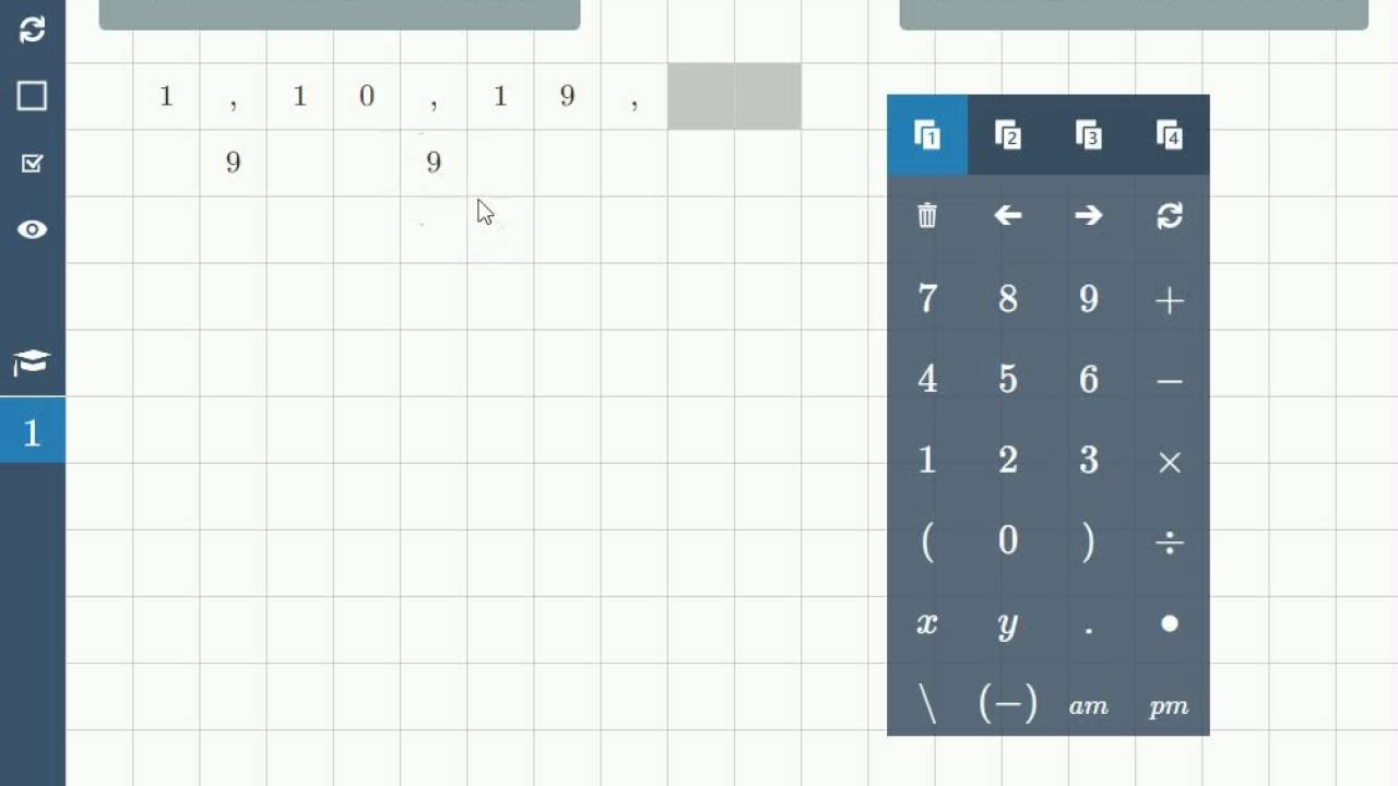 SlideMath Mathematics Tutorial - Find The Next Number In A Sequence
