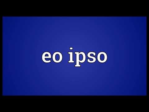 Eo ipso Meaning