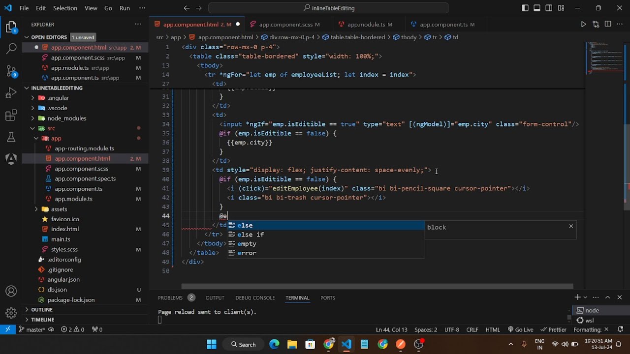 Latest Angular Tutorial: Inline Table Editing Made Easy