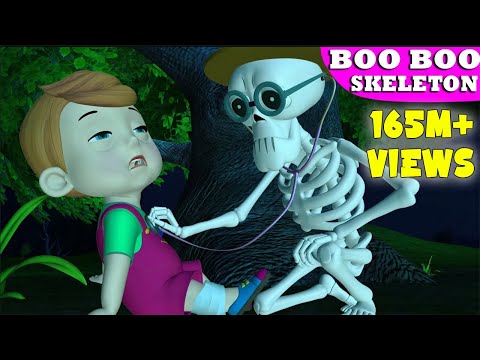 The Boo Boo Song With Skeleton Doctor | Skeleton Sick Song | Nursery Rhymes For Babies & Kids Songs
