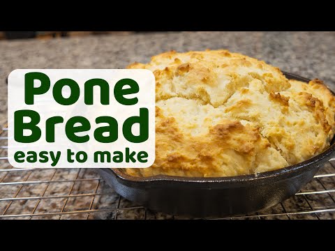 Make Delicious Appalachian Pone Bread (Skillet, Biscuit Bread) - A Flour-Based Recipe