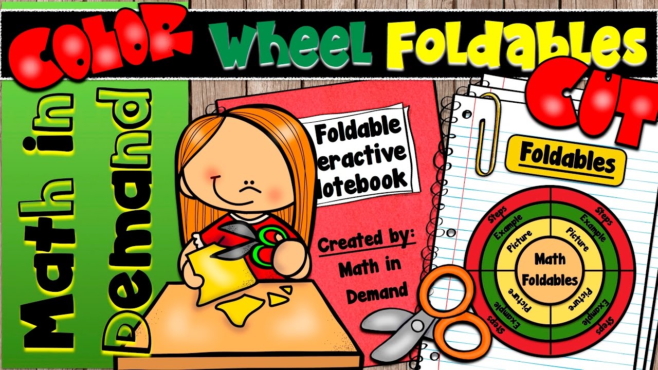 Math in Demand WHEEL FOLDABLES BUNDLE