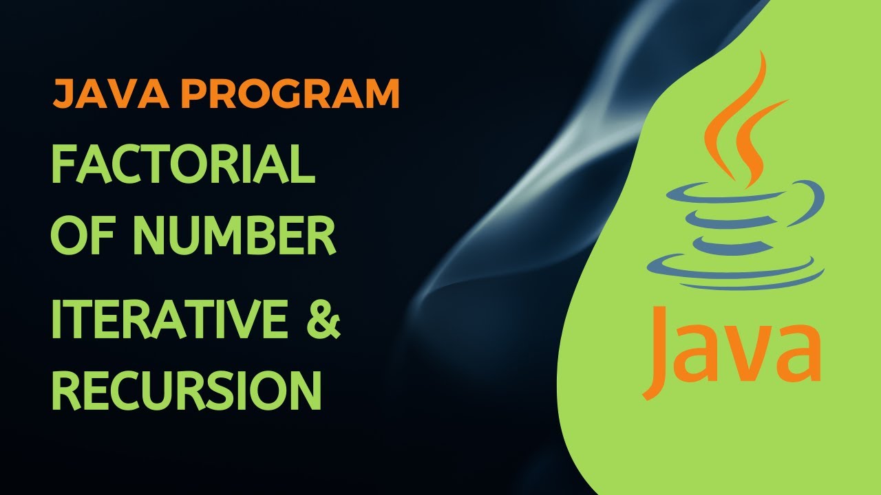 Factorial of Number || Java Program || Iterative & Recursive approaches || Swaroop Nadella